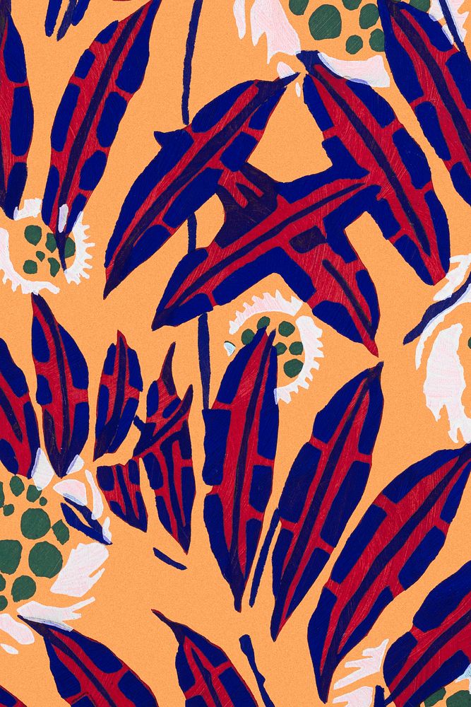 Aesthetic flower pattern background, Art | Premium Photo Illustration ...