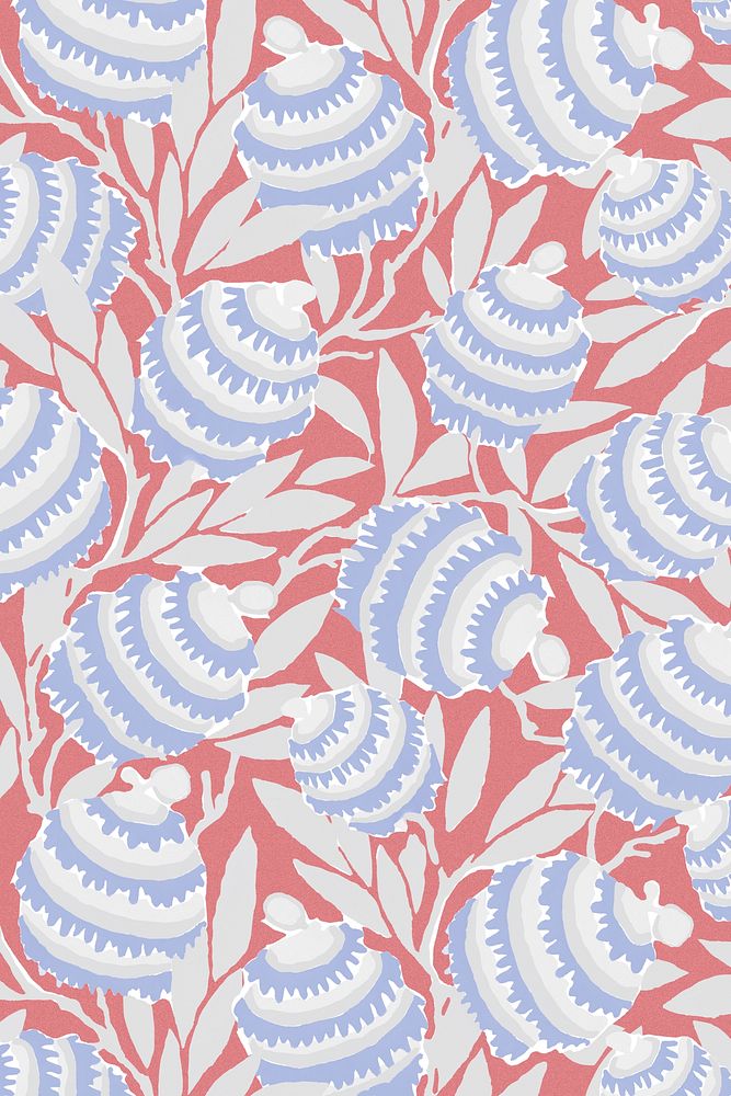 Aesthetic flower pattern background, Art | Premium Photo Illustration ...