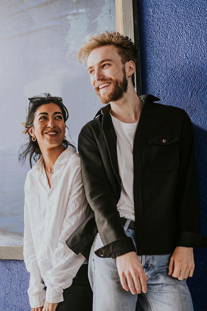 Two friends fashion shoot, by blue | Premium Photo - rawpixel