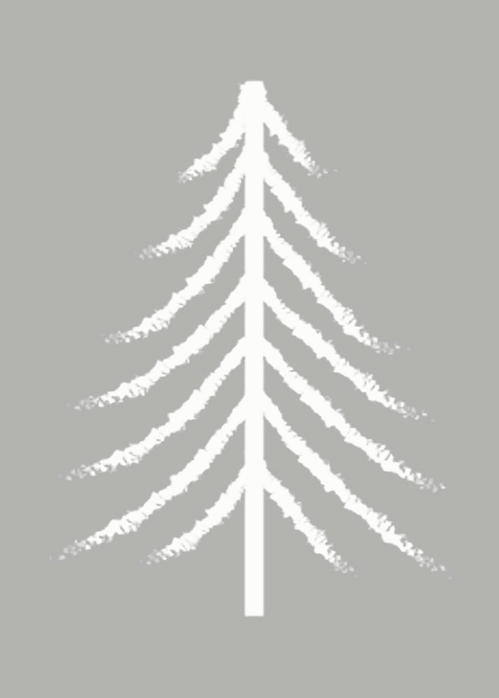 Pine tree doodle collage element | Premium PSD - rawpixel