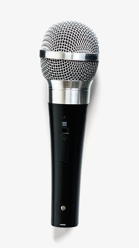 Microphone, object collage element | Free Photo - rawpixel