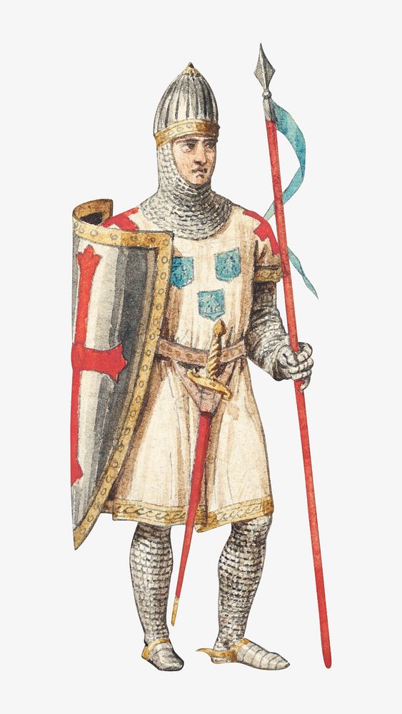 Knight watercolor illustration element. Remixed | Premium Photo ...