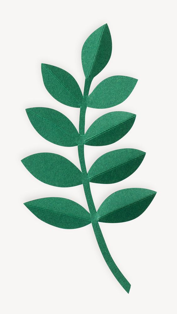 Simple green plant illustration, collage | Premium PSD - rawpixel