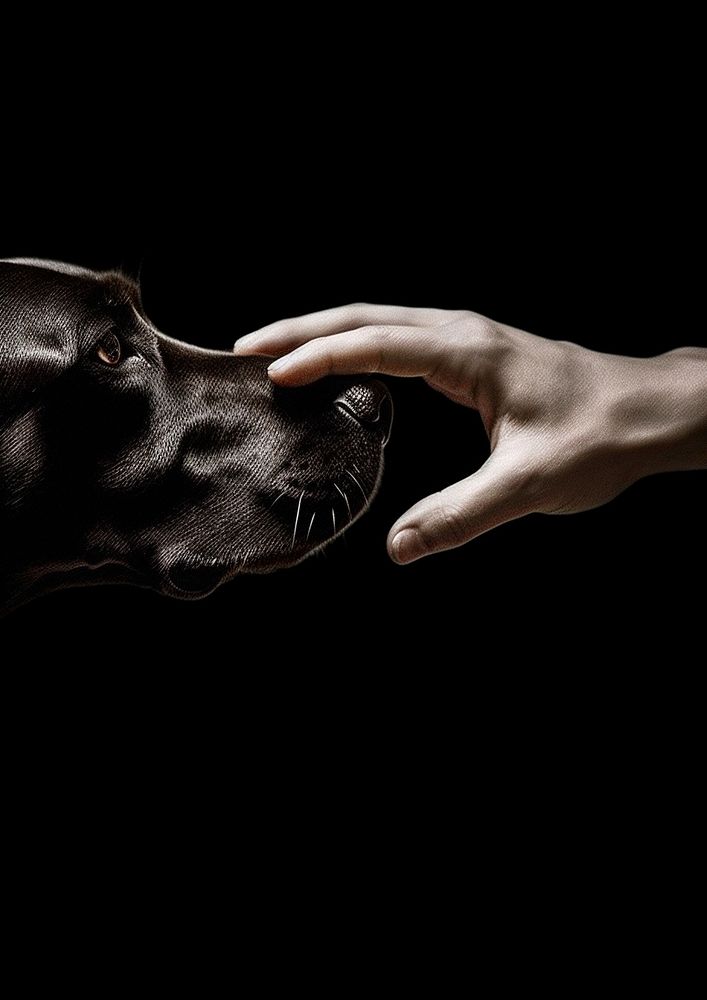 dog hand human hand photography | Premium Photo - rawpixel