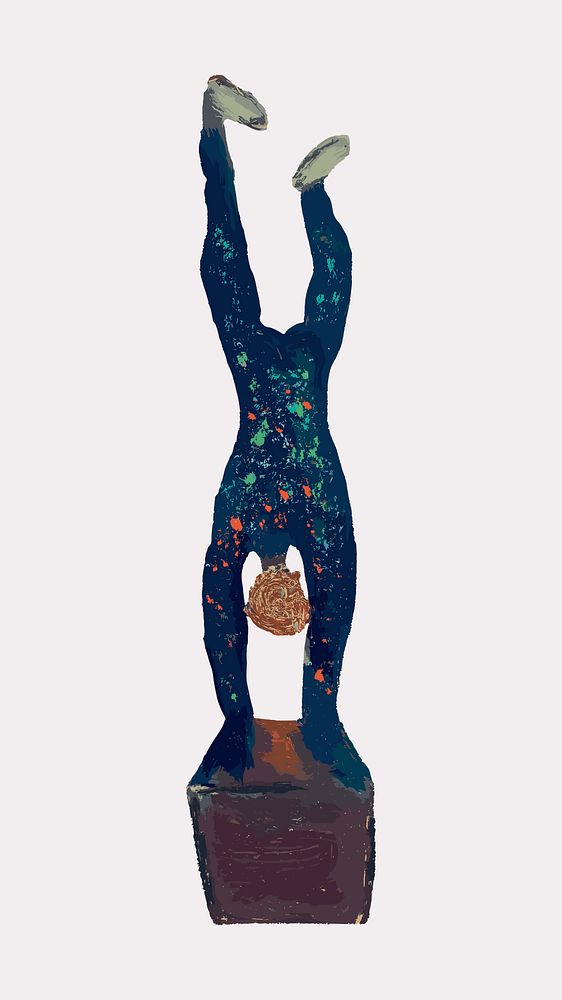 Man doing handstand John Christensen | Free Vector - rawpixel