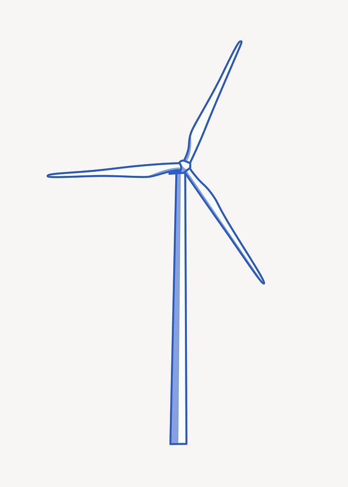 Wind turbine drawing, renewable energy | Free PSD - rawpixel