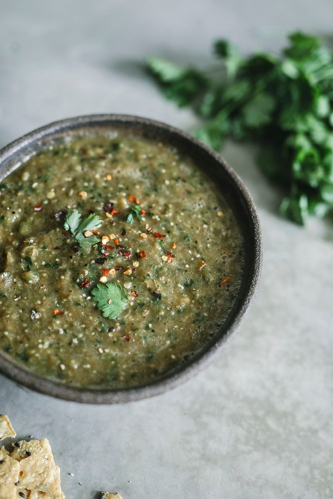 Homemade green tomatillo salsa food | Premium Photo - rawpixel
