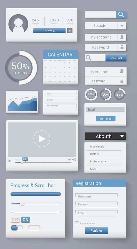 Various website interface design vector | Premium Vector - rawpixel