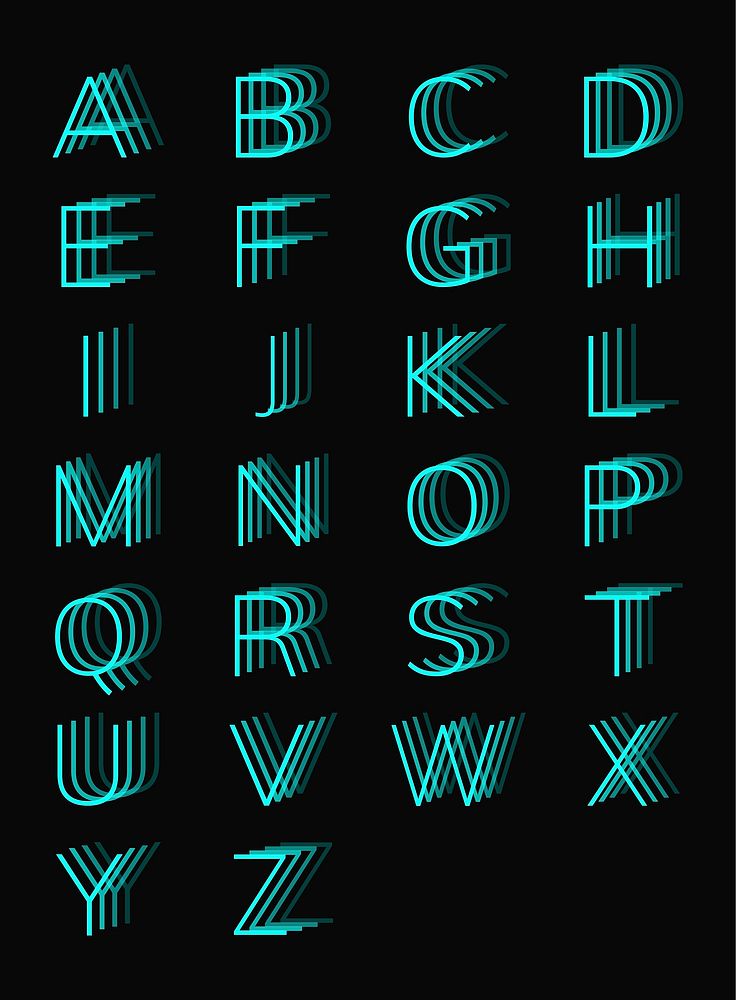 Vector of blurred letters | Free Vector - rawpixel