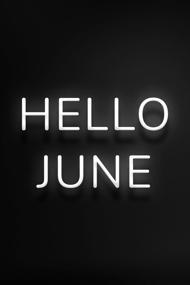 Hello June black and white | Free Photo - rawpixel