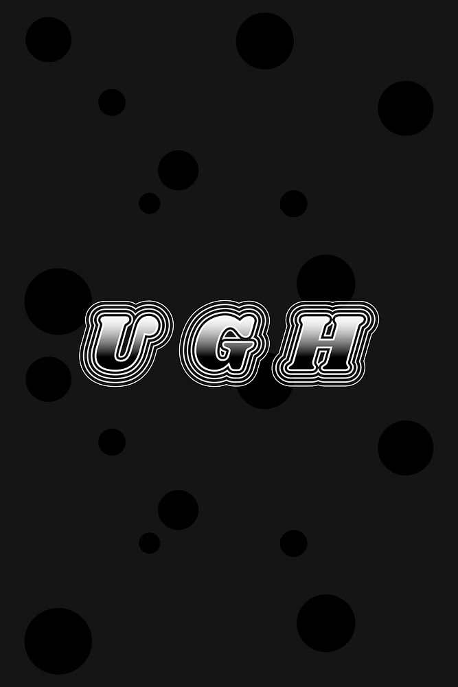 Ugh funky typography colorful font | Free Photo - rawpixel