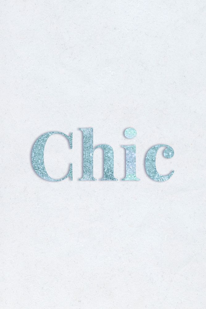Chic light blue glitter typography | Free Photo - rawpixel