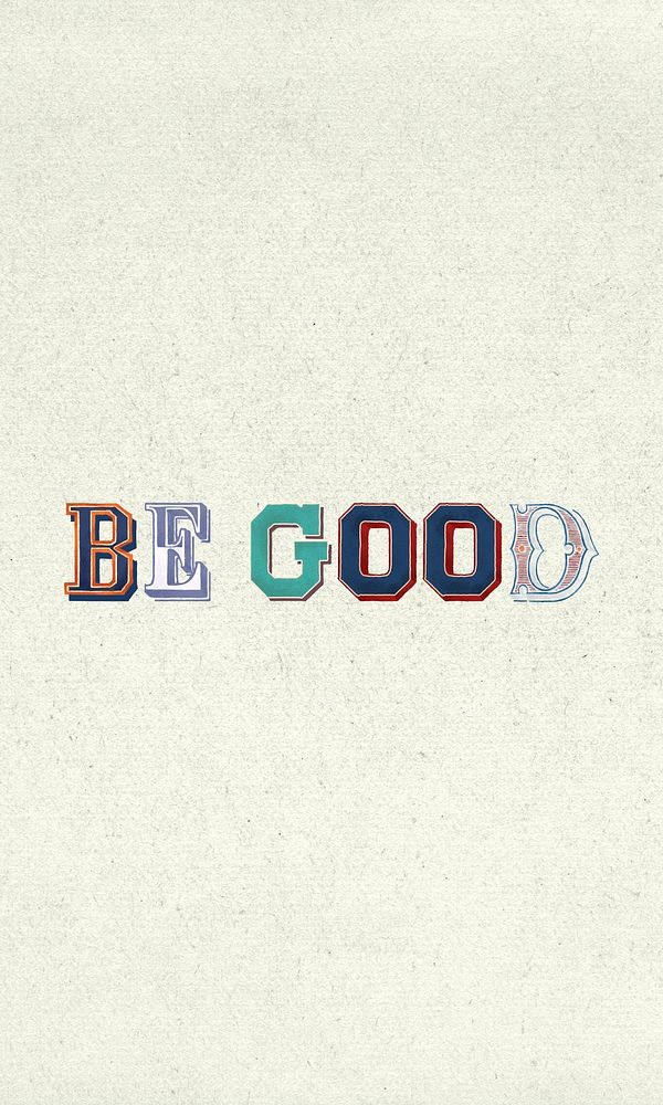 Be good word western vintage | Free Photo - rawpixel