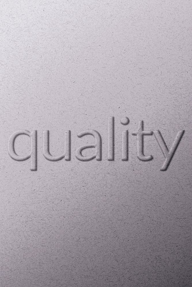 Quality word emboss typography paper | Free Photo - rawpixel