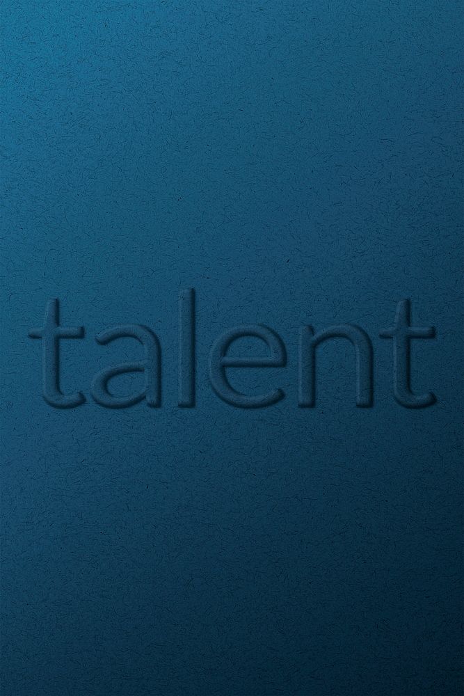 Word talent embossed typography paper | Free Photo - rawpixel