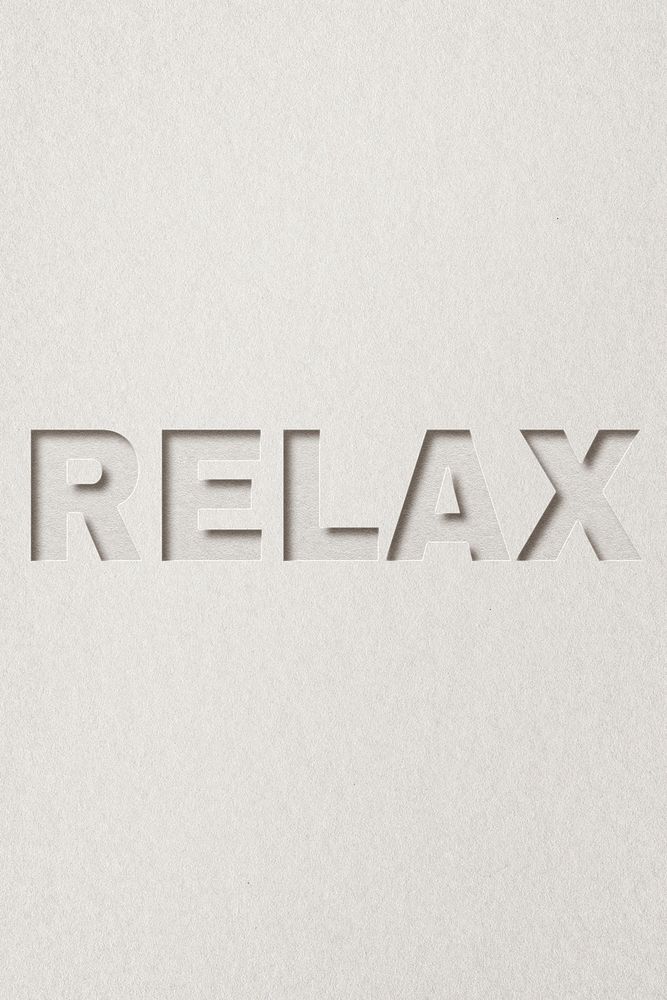 Relax word paper cut font | Free Photo - rawpixel