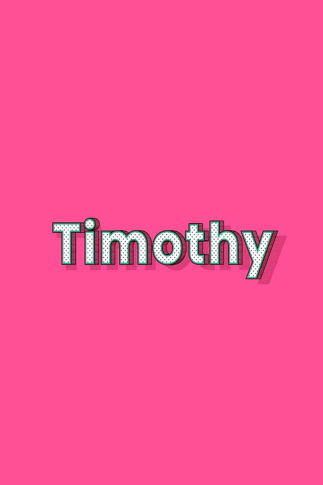 Male name Timothy typography text | Premium Photo - rawpixel