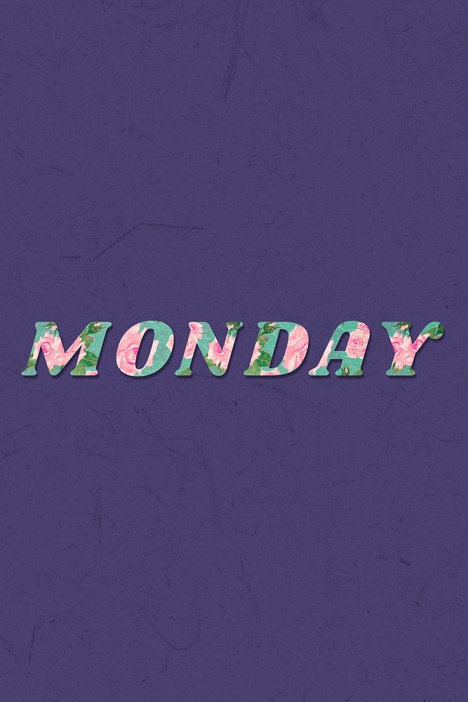 Colorful Monday day lettering | Free Photo - rawpixel