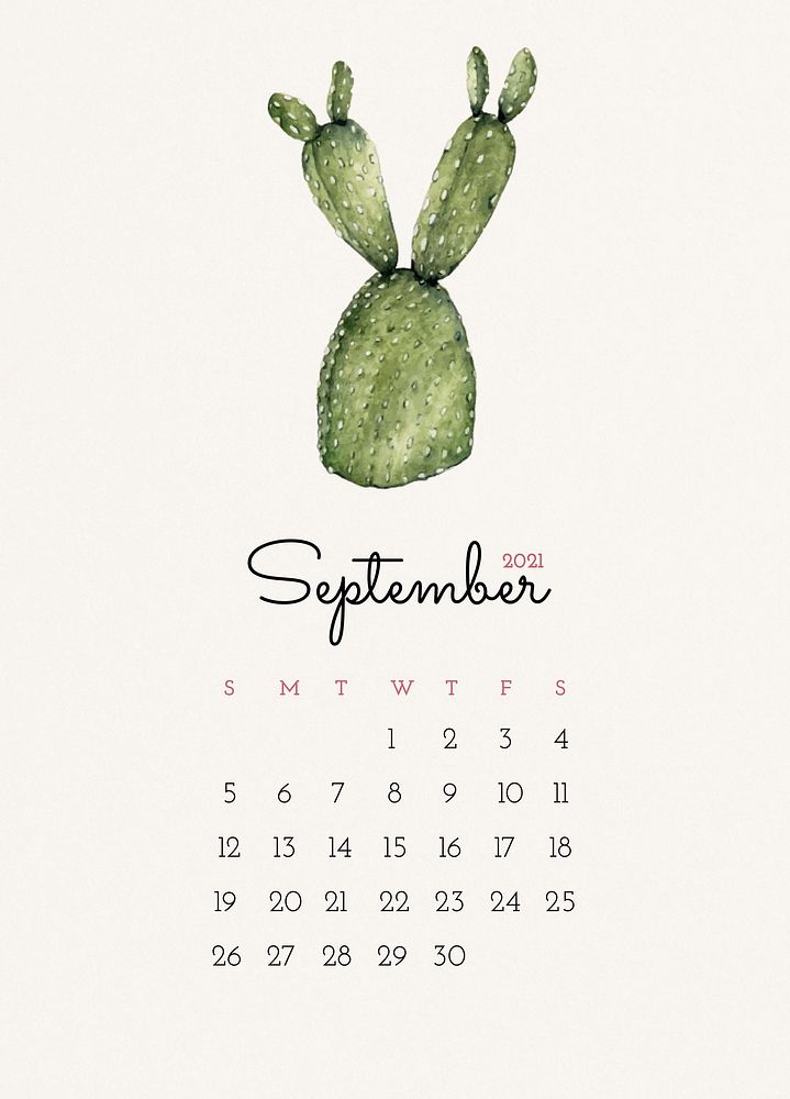 Calendar 2021 September editable template | Premium PSD - rawpixel