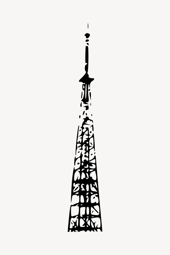 Communication tower drawing, satellite illustration. | Free Photo ...