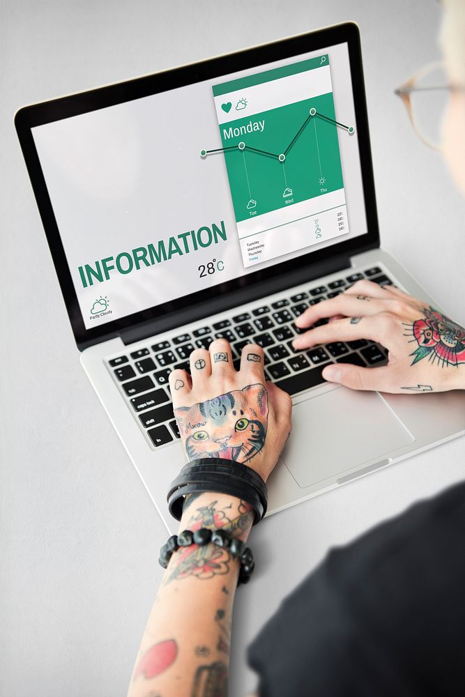 Climate change data on a device | Free Photo - rawpixel