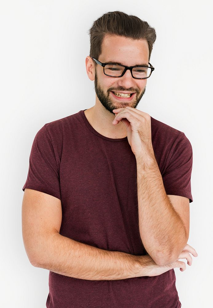 Man Smiling Happiness Portrait Concept | Premium PSD - rawpixel