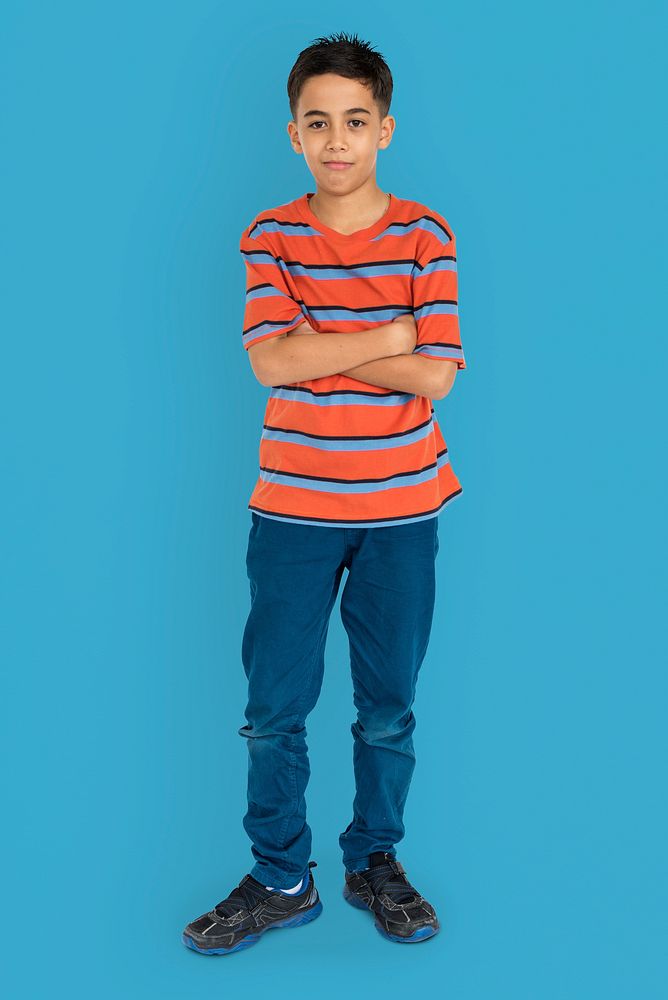 Kid Pose Standing Studio Concept | Premium Photo - rawpixel