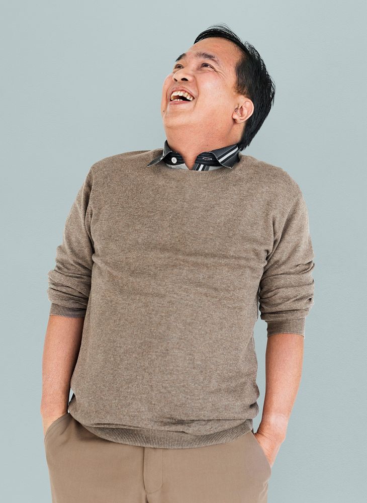 Asian Man Lean Back Laughing | Premium Photo - rawpixel