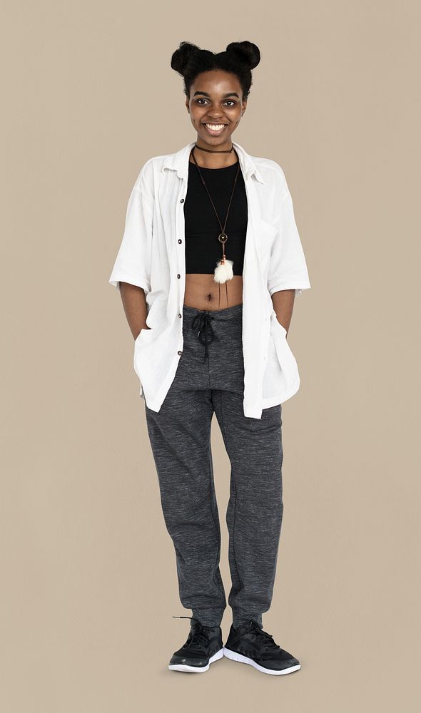 African Descent Girl Casual Smiling | Premium Photo - rawpixel