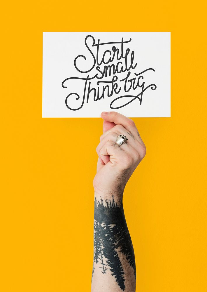 Hand Show Motivation Phrase Paper | Photo - rawpixel
