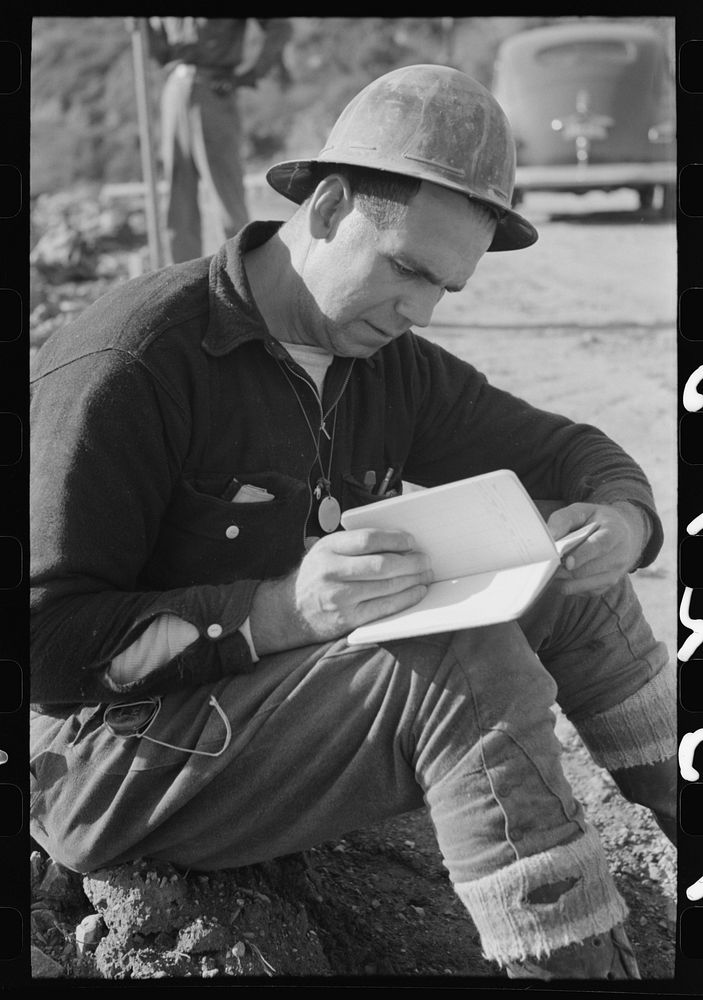 Workman surveying crew Shasta Dam, | Free Photo - rawpixel