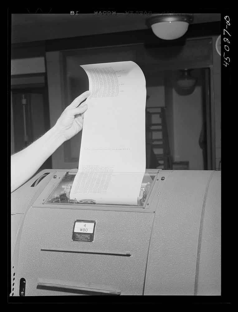 Weather data coming teletype teletype | Free Photo - rawpixel