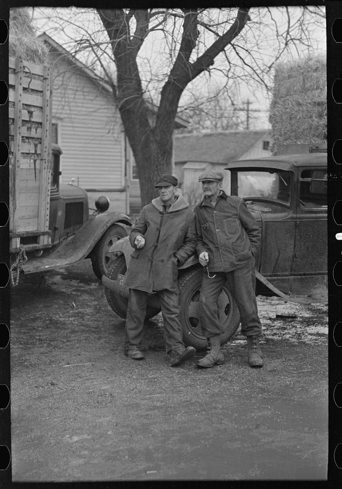 Two farmers, Mapleton, Iowa Russell | Free Photo - rawpixel