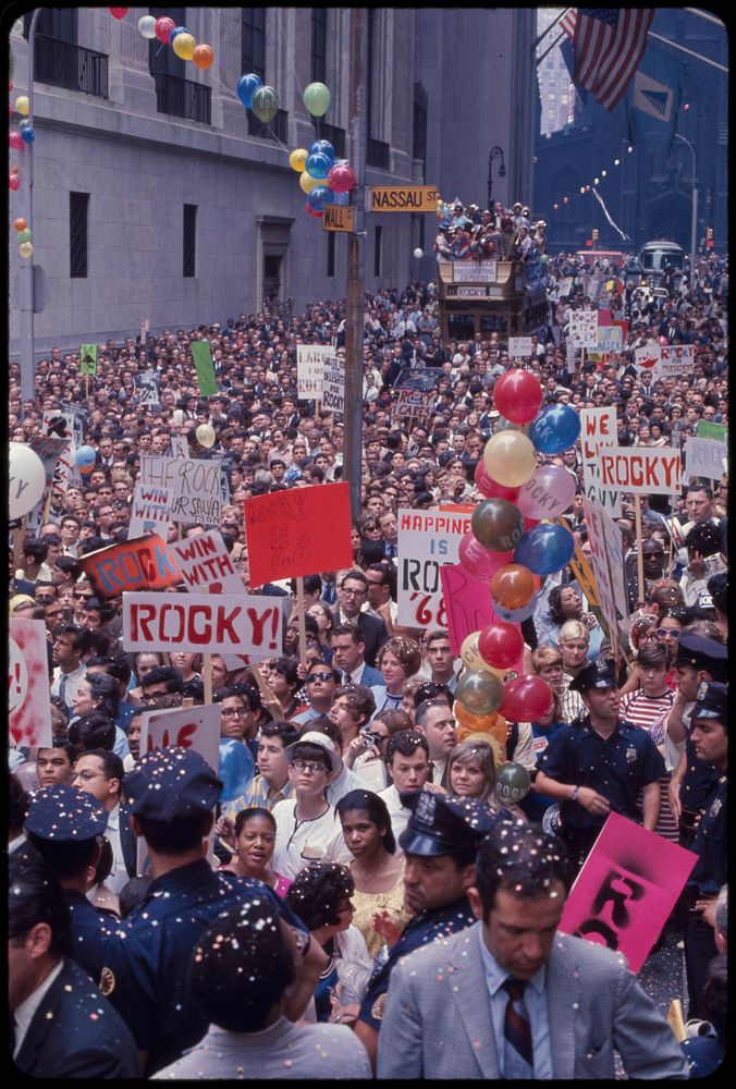 Crowd assembled see Nelson Rockefeller, | Free Photo - rawpixel
