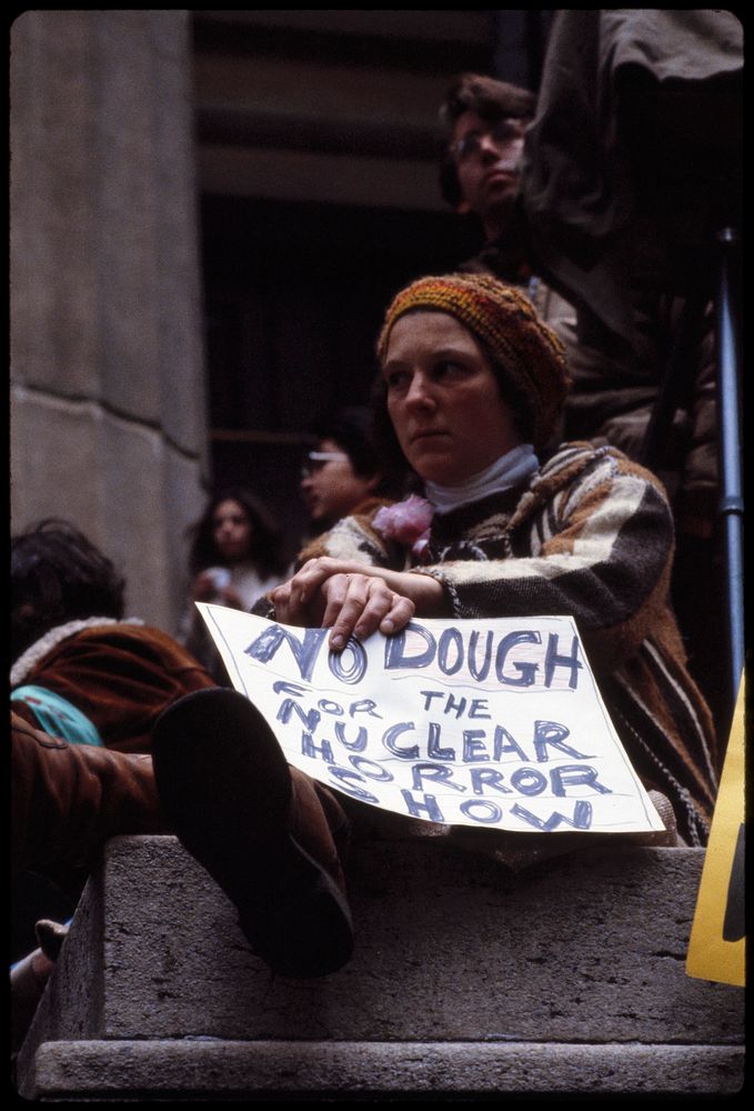 Anti-nuclear demonstration, Wall St., 1982 | Free Photo - rawpixel