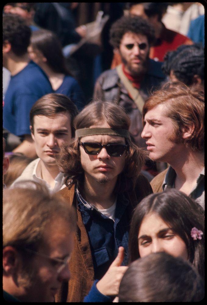 Anti-draft demonstration, Central Park, Bandshell, | Free Photo - rawpixel