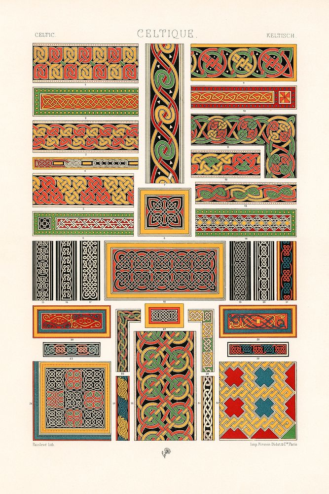 Celtic pattern. Digitally enhanced from our | Free Photo Illustration ...