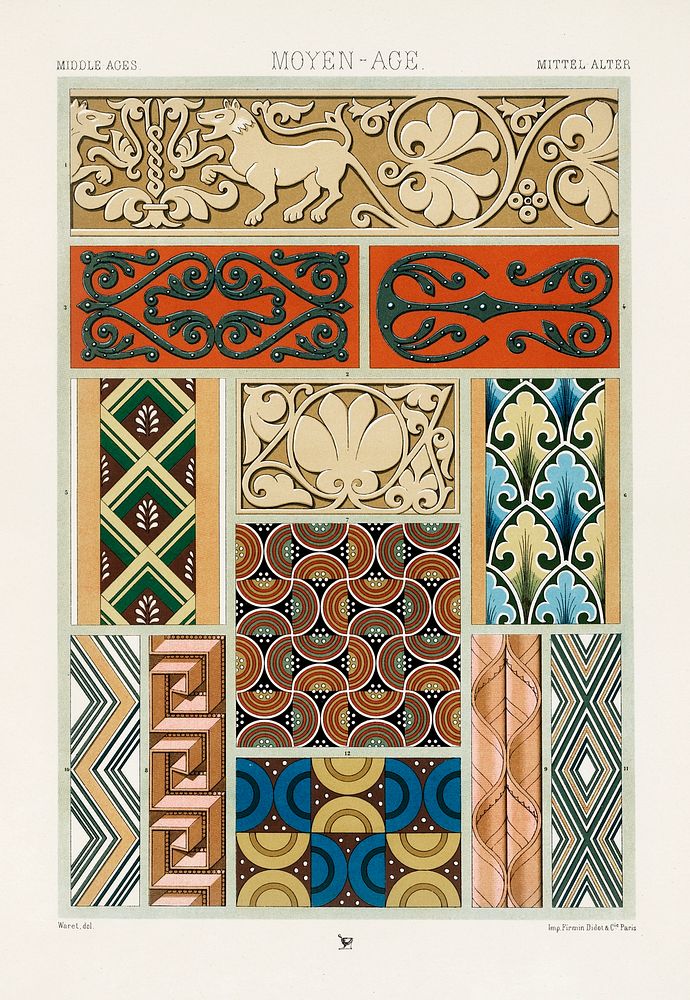 Middle-Ages pattern. Digitally enhanced our | Free Photo Illustration ...