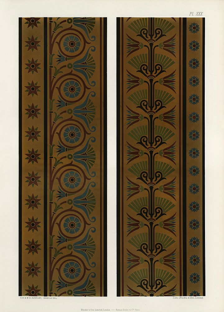 Neo-Grec pattern. Digitally enhanced from our | Free Photo Illustration ...