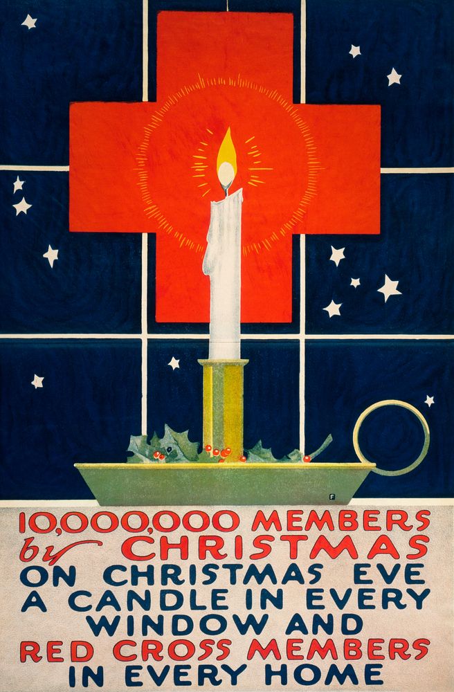 Red Cross Christmas Poster (1971) | Free Photo Illustration - rawpixel
