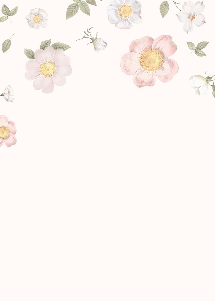 Elegant floral frame design vector | Premium Vector - rawpixel