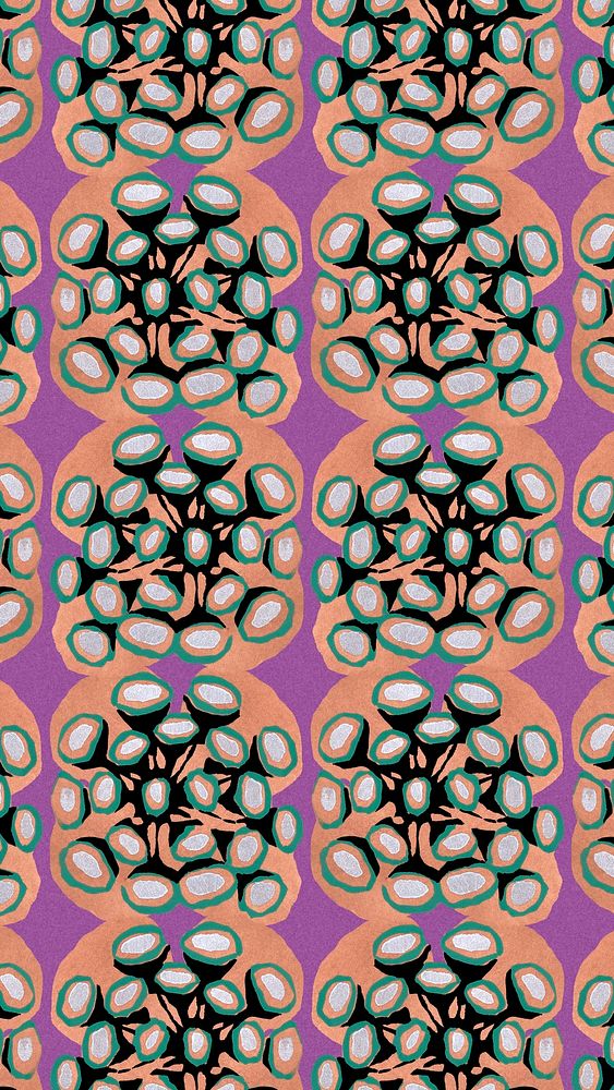 Vintage flower pattern iPhone wallpaper, | Premium Photo Illustration ...