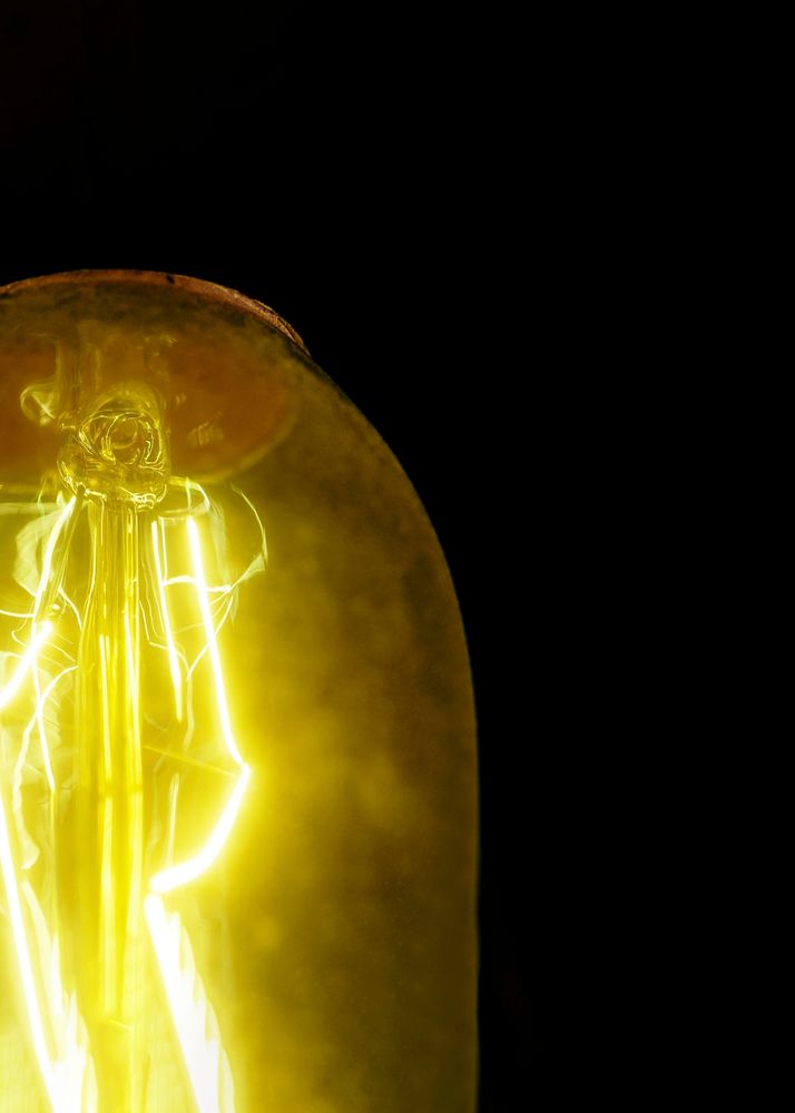 Close retro yellow light bulb | Free Photo - rawpixel