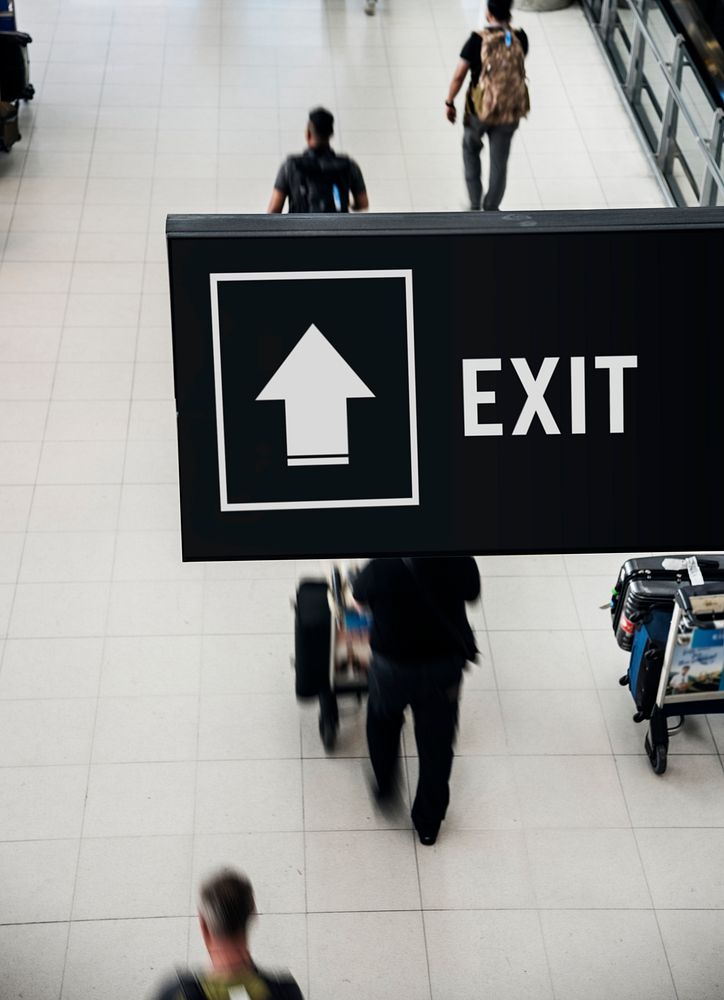 Exit sign board | Free Photo - rawpixel