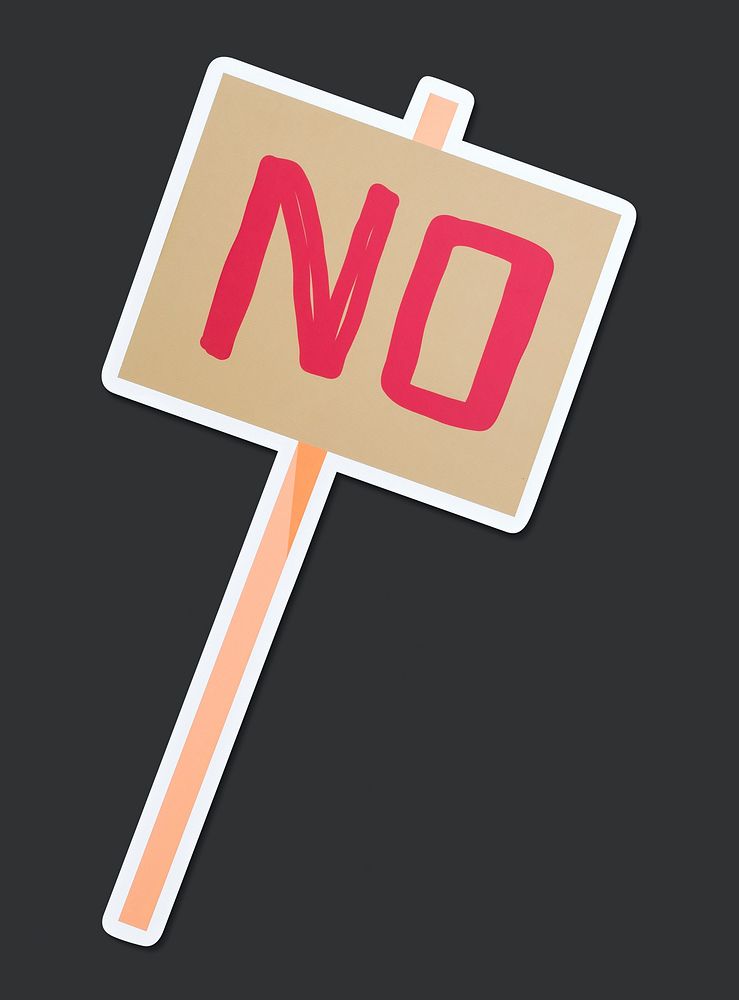 Word No protest sign | Premium PSD - rawpixel