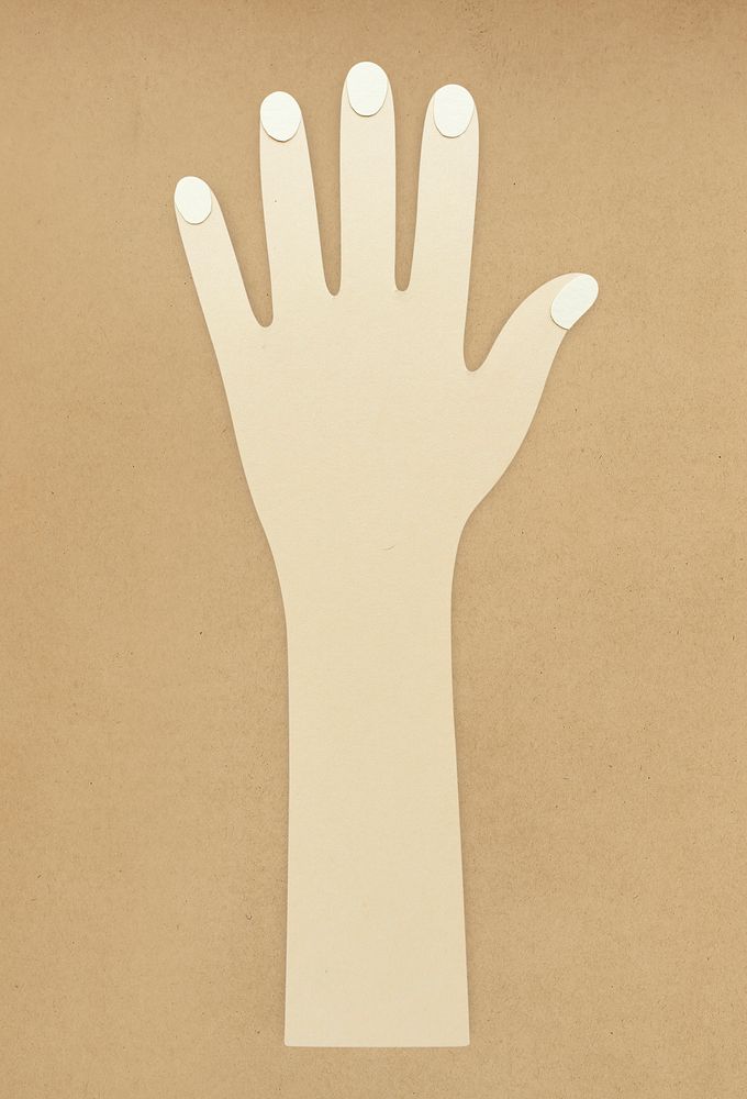 Paper craft of hand icon | Premium PSD - rawpixel