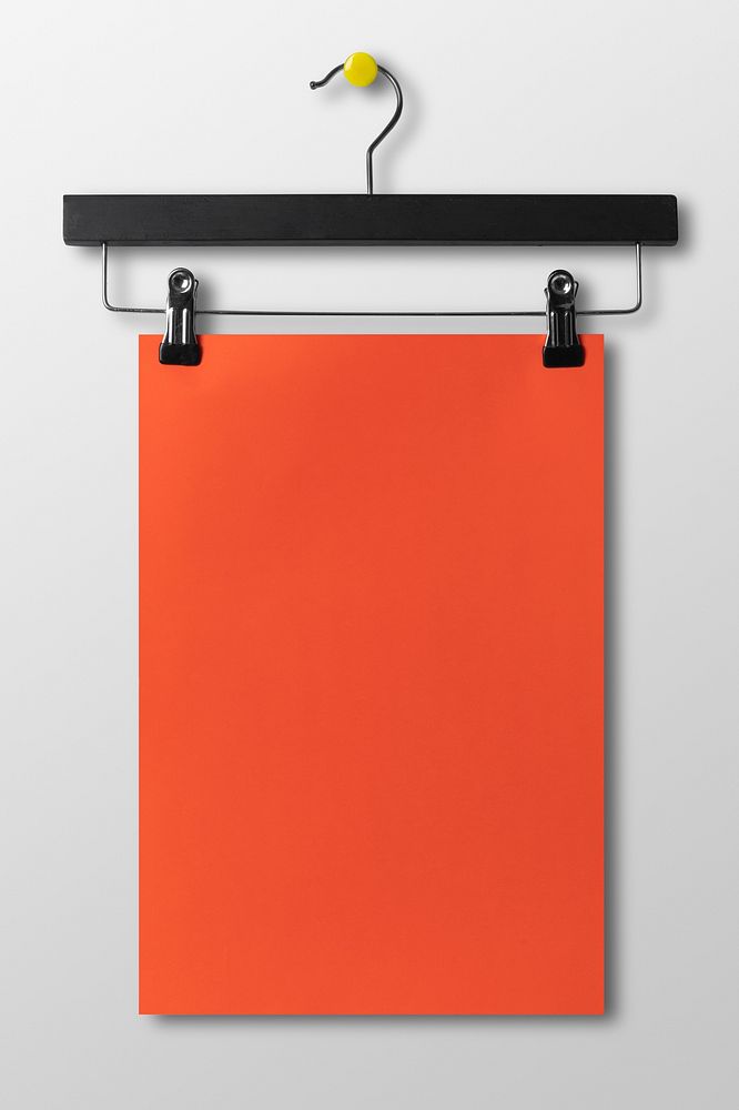 Red poster, wall decoration realistic | Free Photo - rawpixel