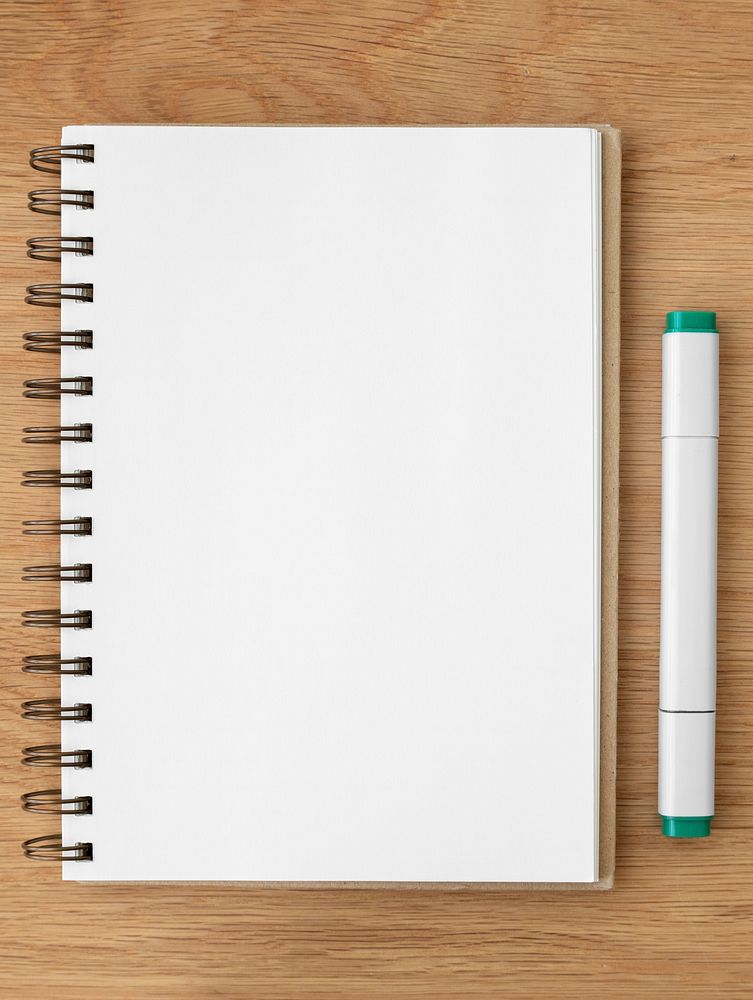 Blank plain white notebook page | Free Photo - rawpixel