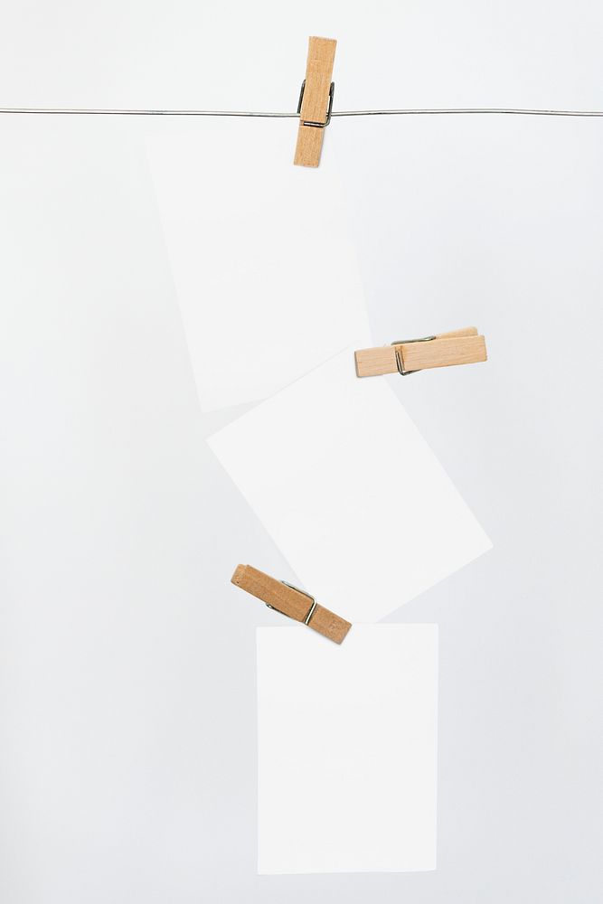 Paper hanging from a rope | Free Photo - rawpixel