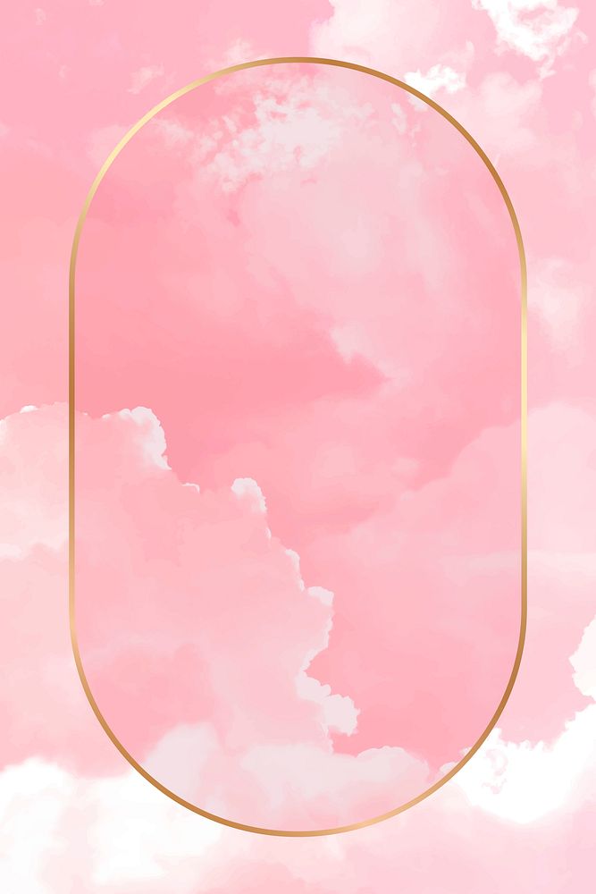 Pink cloud frame, dreamy nature | Premium Vector - rawpixel